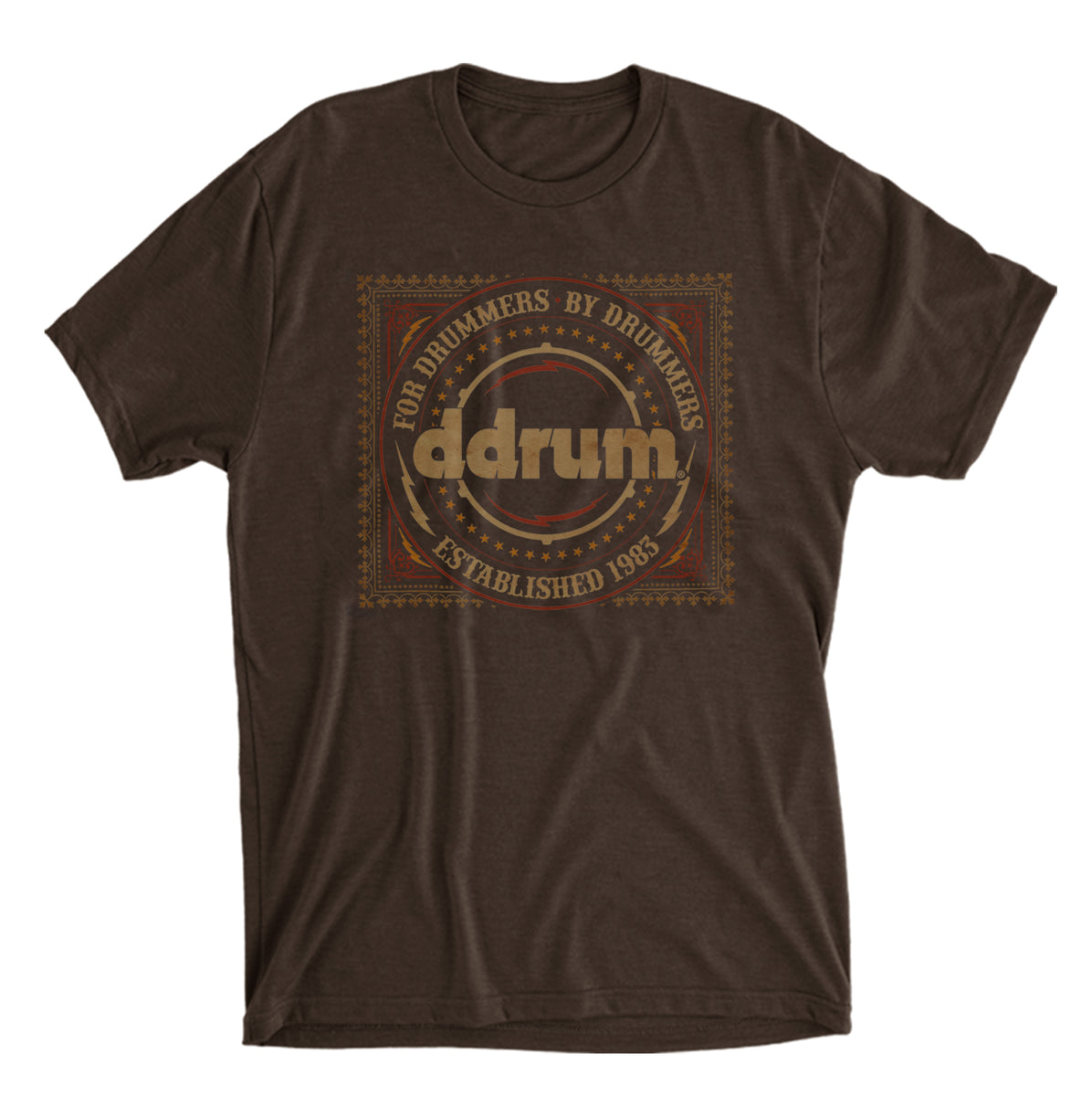 ddrum Stamp Dark Brown T-Shirt – Ddrum Direct
